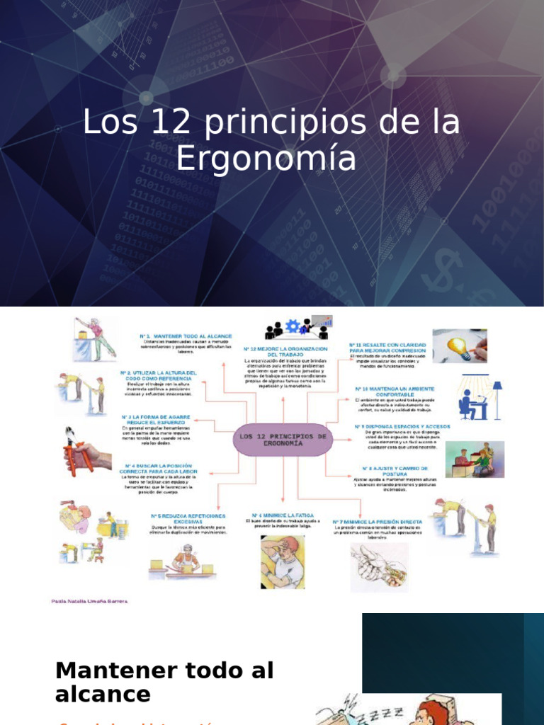 12 Principios de La Ergonomía Santty | PDF