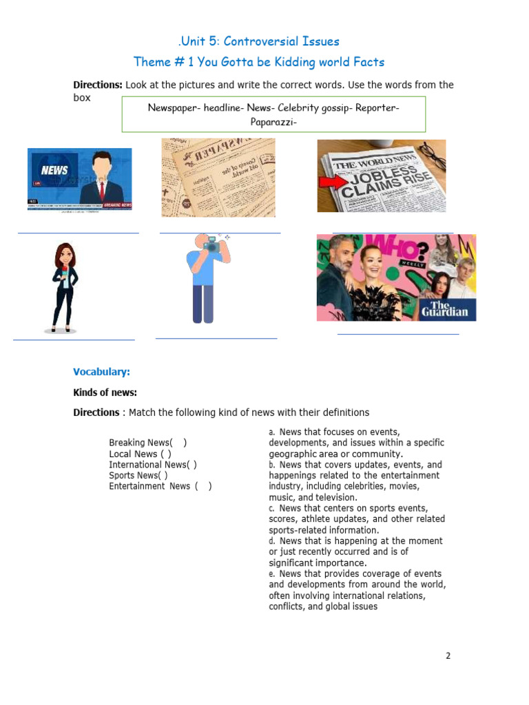 Unit 5 Handout 1 | PDF