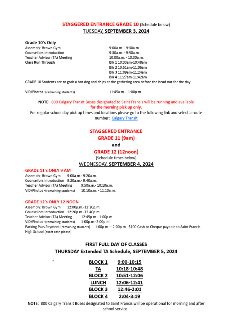 Staggered Entry 2024-2025 | PDF