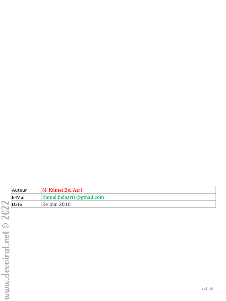 Cours - Bases de Données SQL - Bac Informatique (2018-2019) MR Kamel ...