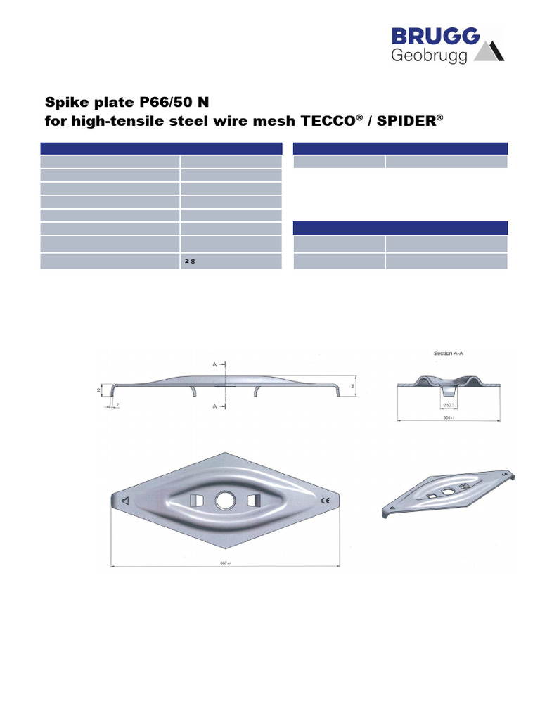 L1 Spike-Plate P66 TechData 151029 e | PDF | Corrosion | Materials