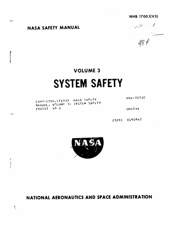 NASA System Safety - 1970 | PDF