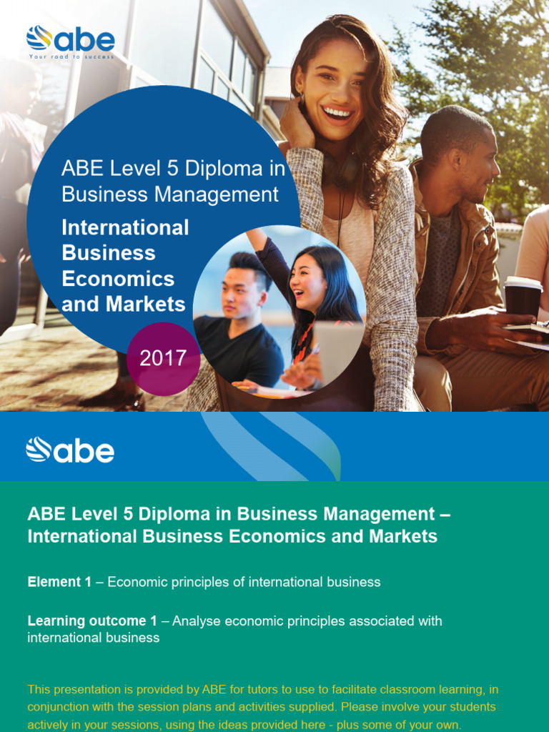 IBEM Slides Chapter 1 | PDF