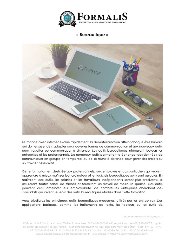 Plaquette Bureautique | PDF
