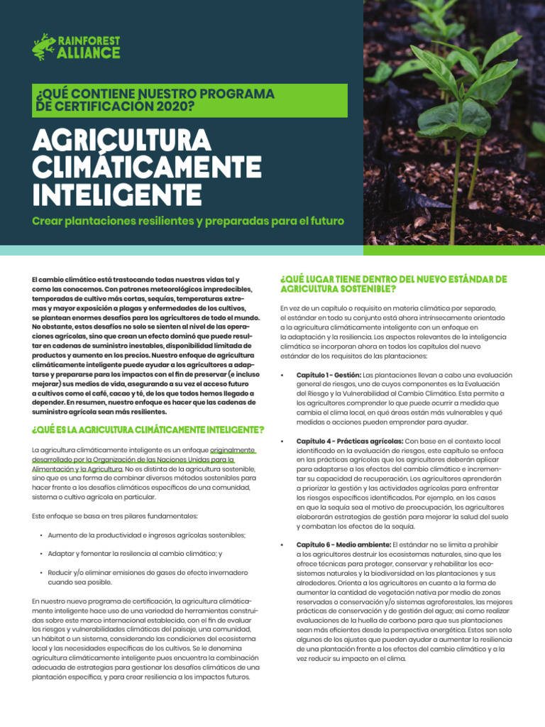 2020 Program - Climate Smart - Agriculture Esp | PDF