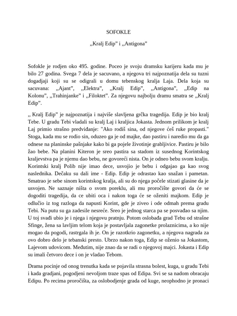 SOFOKLE | PDF