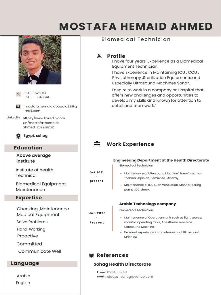 Mostafa Hemaid CV Resume | PDF | Health Care | Medicine