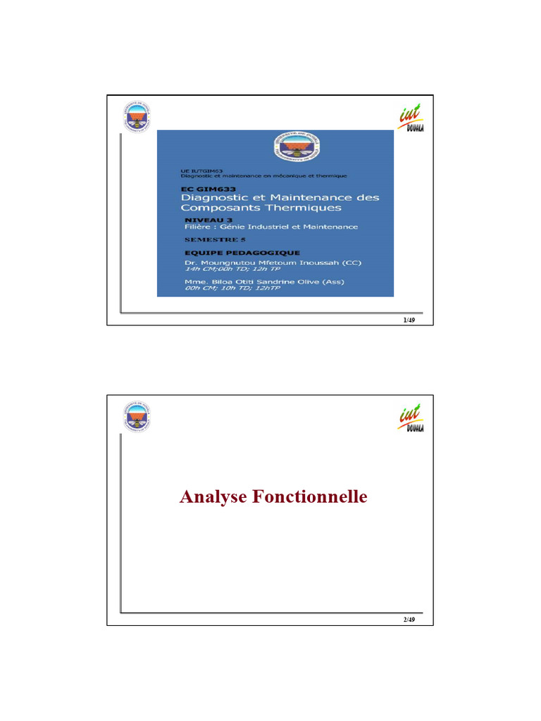 ANALYSE FONCTIONNELLE GIM | PDF