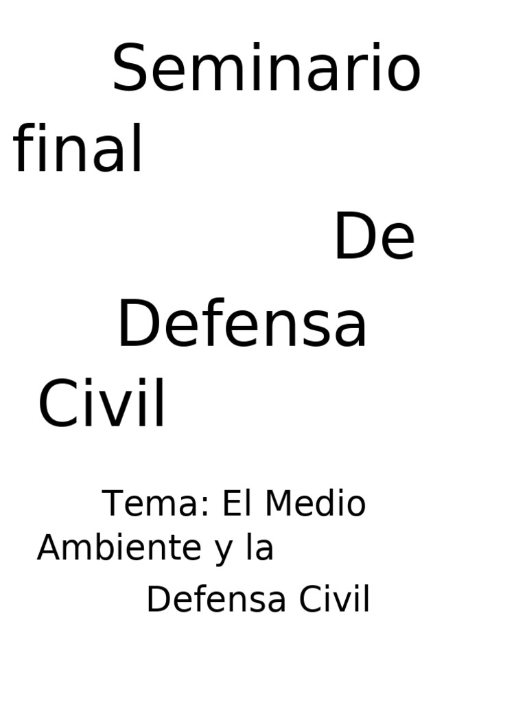 Seminario Final | PDF