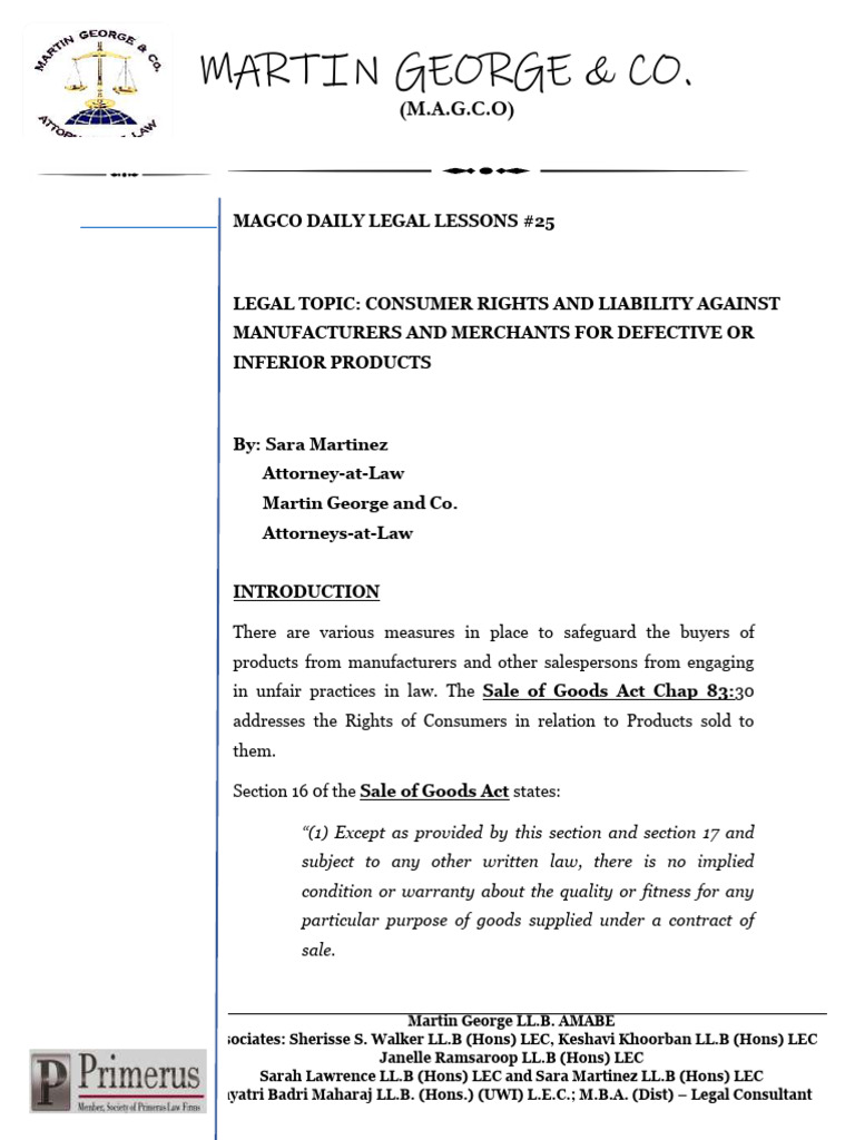 Article 25 MAGCO | PDF