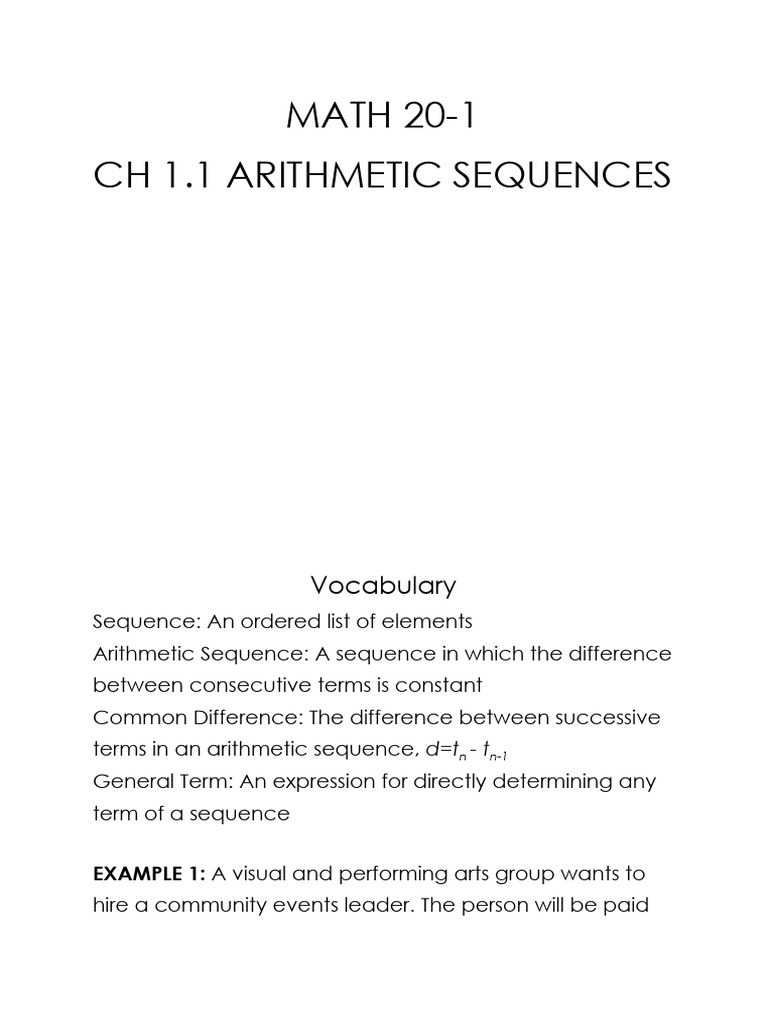 Math 20-1 | PDF