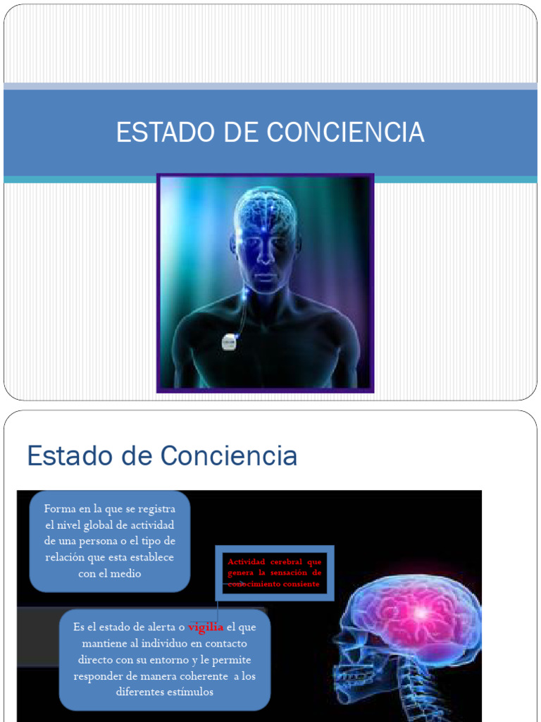 Estado de Conciencia | PDF | Coma | Cerebro