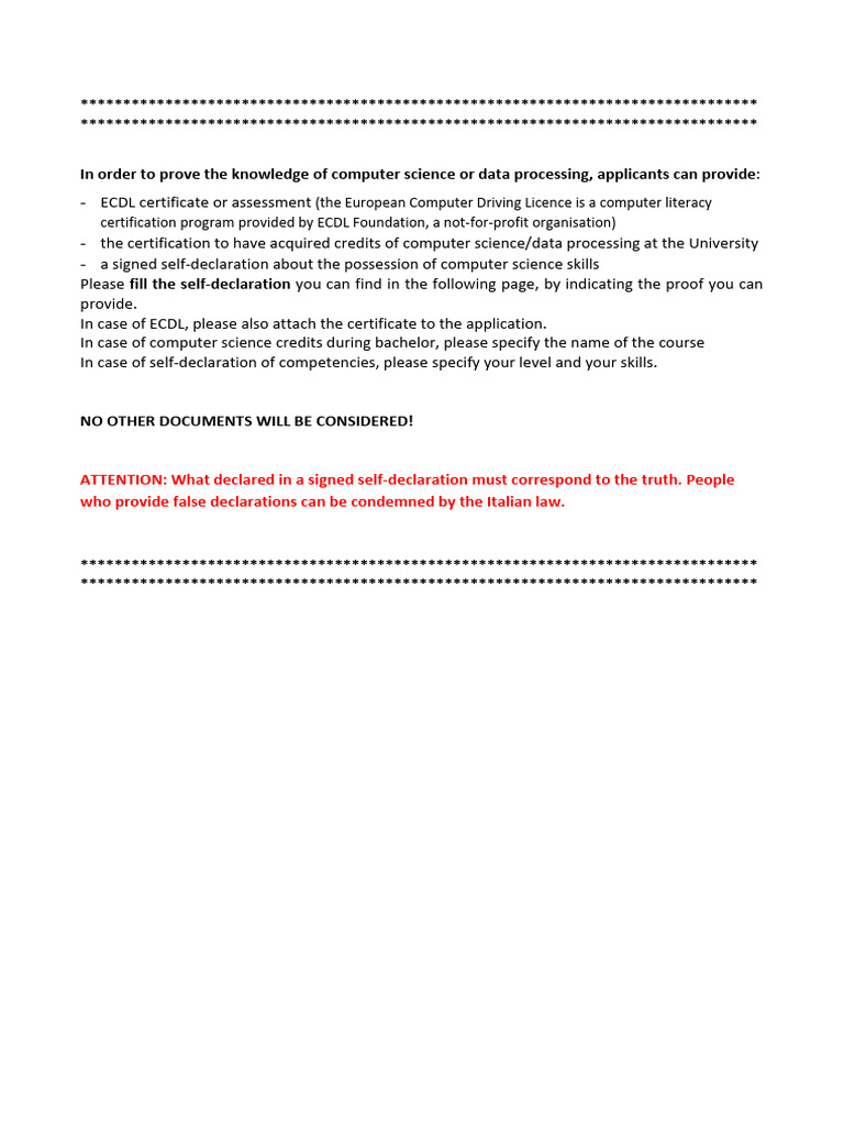 Computer and Data Processing Skills Form | PDF
