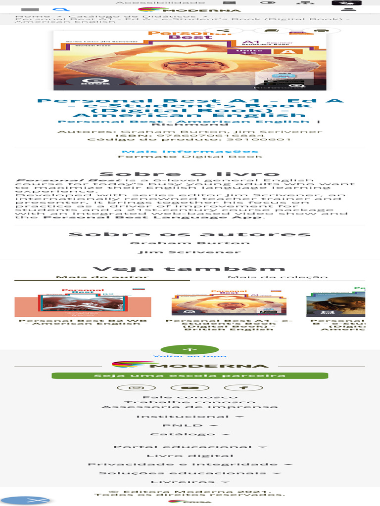 Personal Best A1 - Ed A - E-Student's Book (Digital Book) - American ...