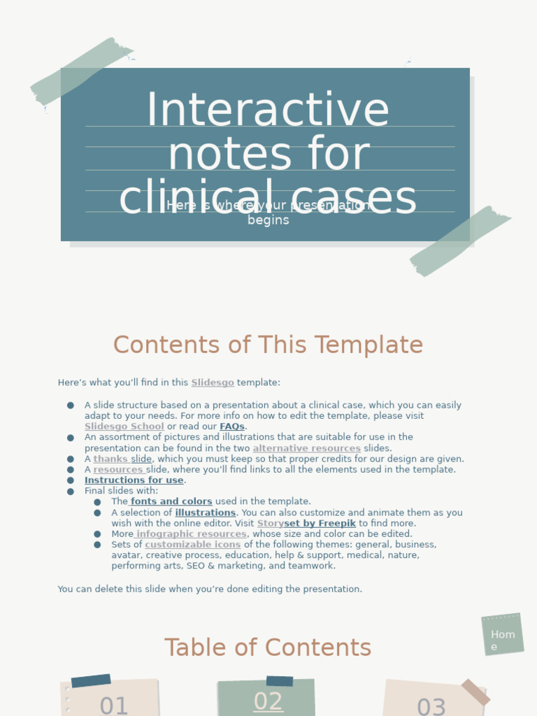 Interactive Notes For Clinical Cases by Slidesgo | PDF | Planets ...
