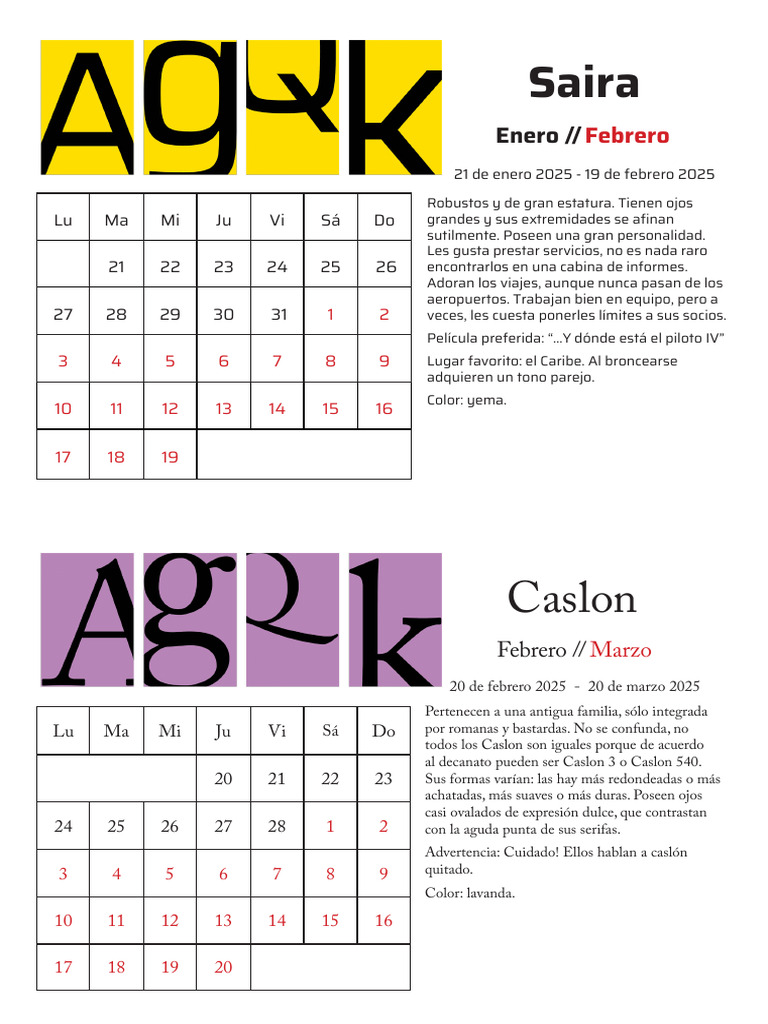 Final Calendario 1 | PDF