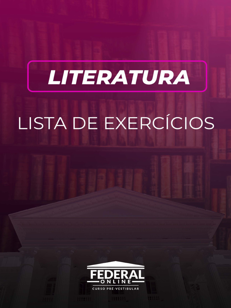 Literatura Listas de Exerccios Completo Editado | PDF