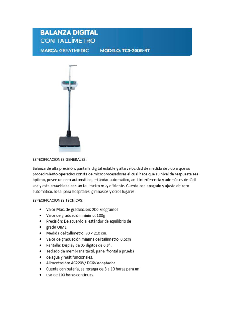 BALANZA | PDF