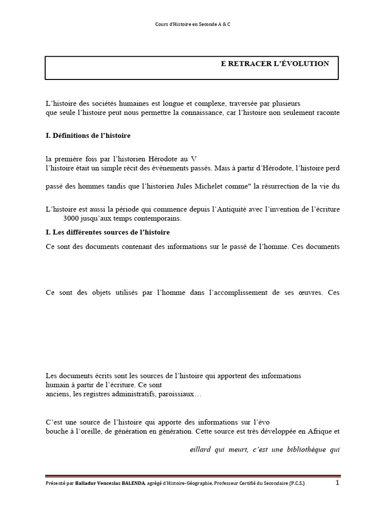 Histoire Seconde | PDF