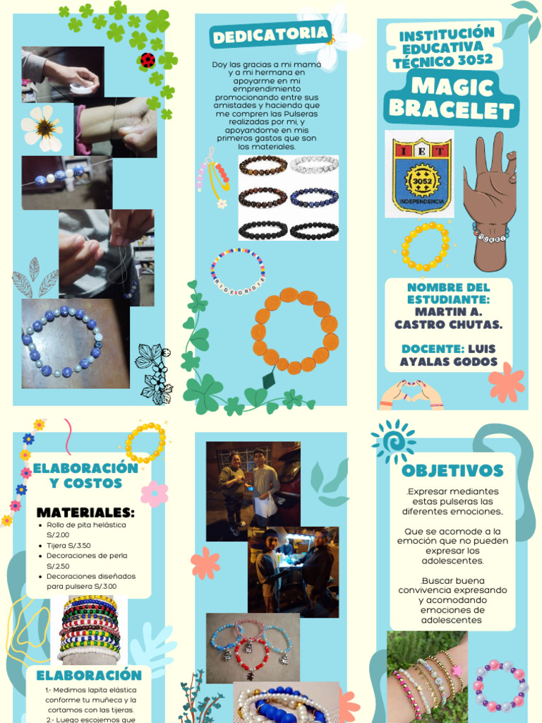 Folleto Tríptico Campamento de Verano Ilustrado Cool Azul | PDF