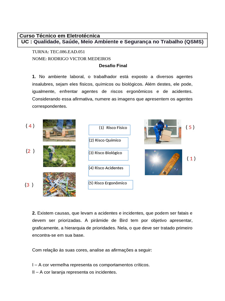 Atividade Qsms 1 | PDF