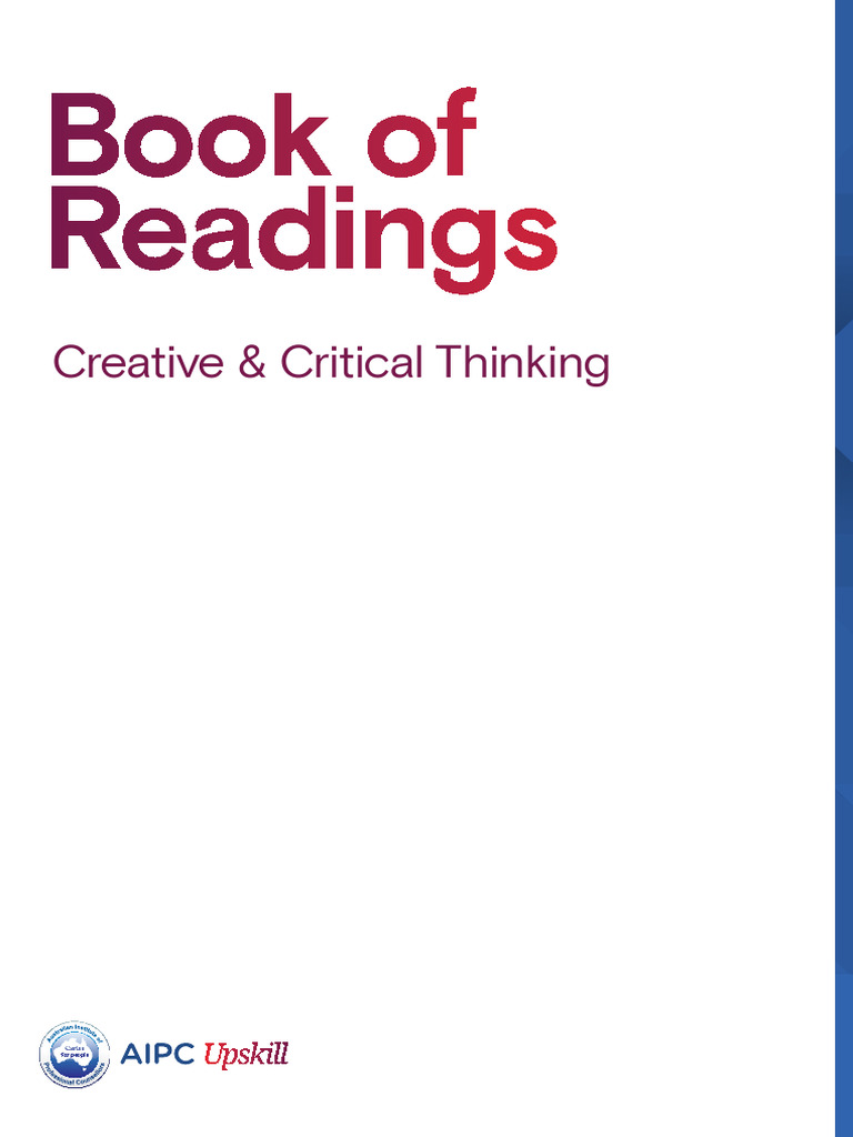 Creative and Critical Thinking Book of Readings | PDF