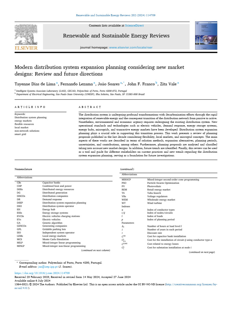 Modern Distribution System Expansion Planning Considering New Market | PDF