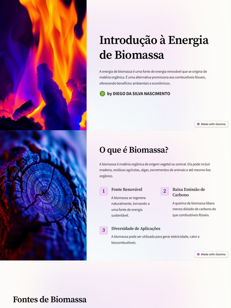 Energia de Biomassa: Vantagens e Aplicações | PDF | Biomassa ...