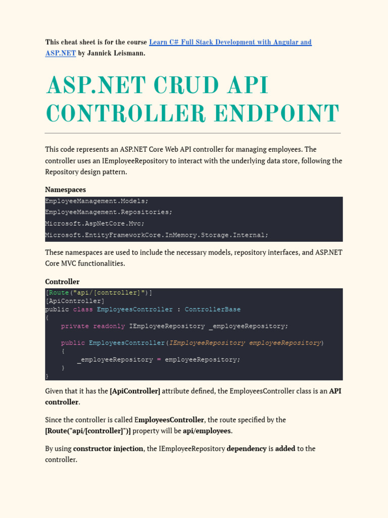 FD+ +Angular+ASP+ (ASP - net+Crud+API) | PDF