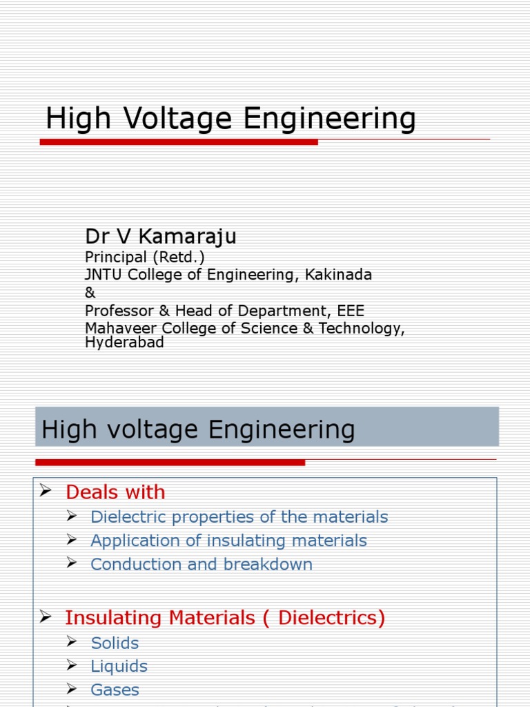 High Voltage Engineering | PDF | High Voltage | Capacitor