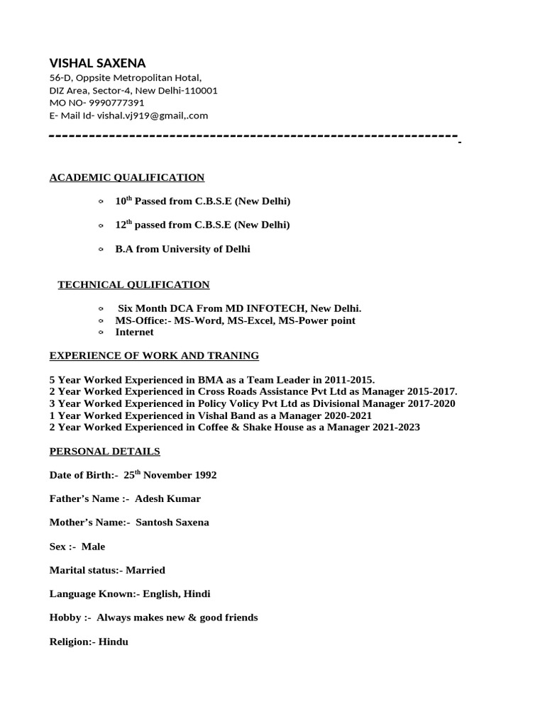 Vishal Saxena 3 | PDF