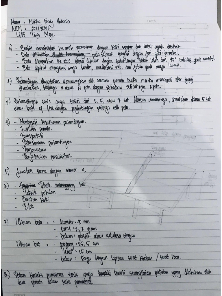 UAS Tenis Meja | PDF