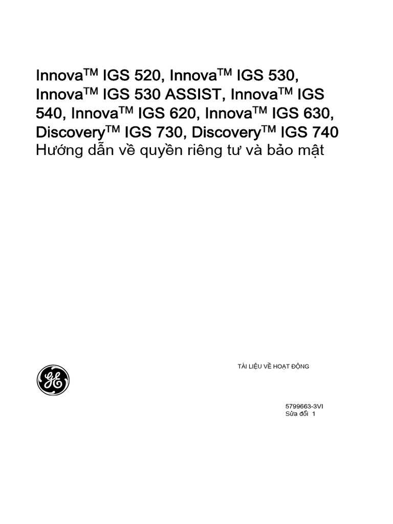 Innova IGS 520 Innova IGS 530 Innova IGS 530 ASSIST Innova IGS 540 I ...