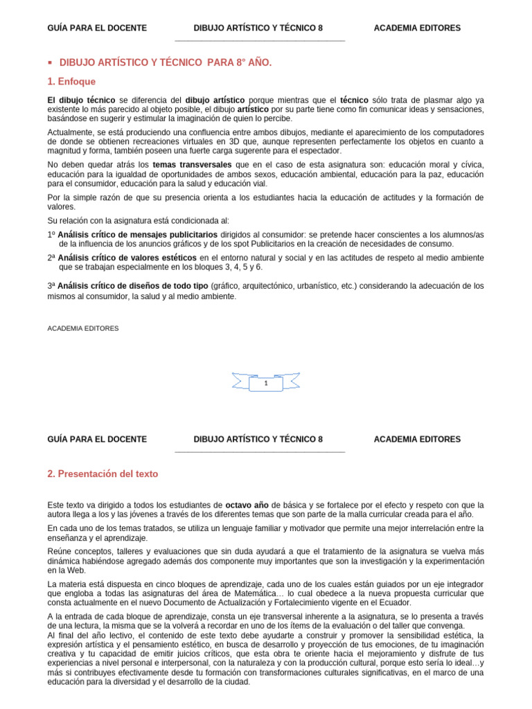 Planificación Dibujotécnico 8egb | PDF | Evaluación | Dibujo