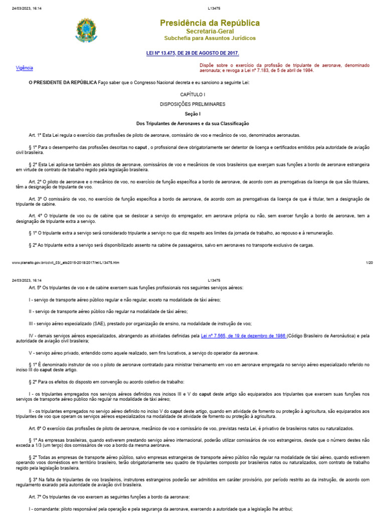 Lei 13475 | PDF