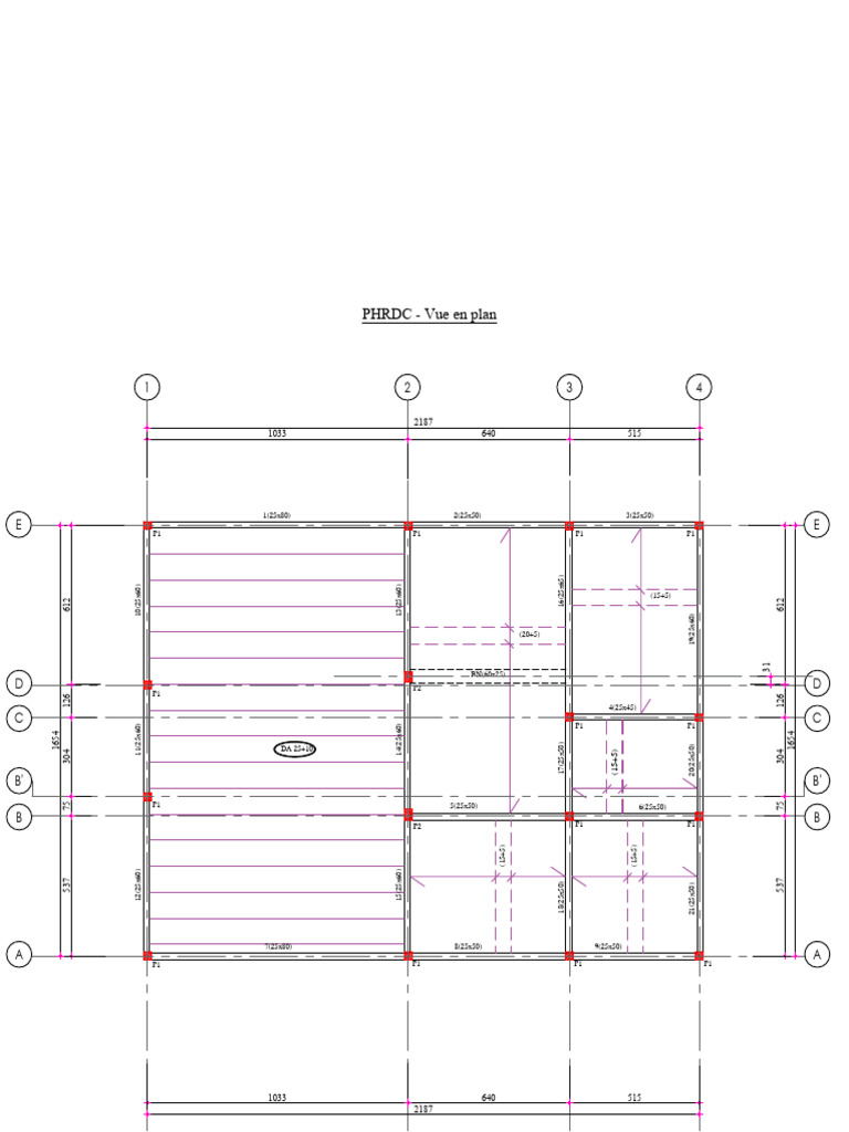BA04 - RESTAURANT PRINCIPAL - FONDATIONS & PH RDC - COFFRAGES-Objet | PDF