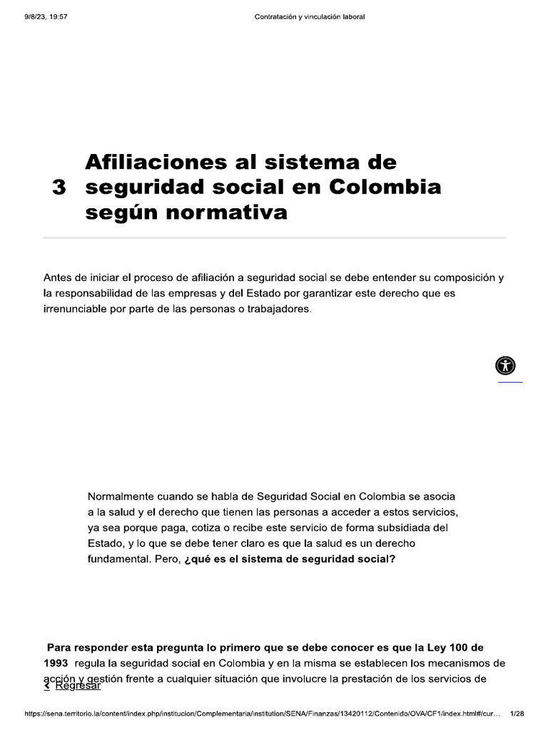 3.afiliaciones Al Sistema de Seguridad Social en Colombia Según ...