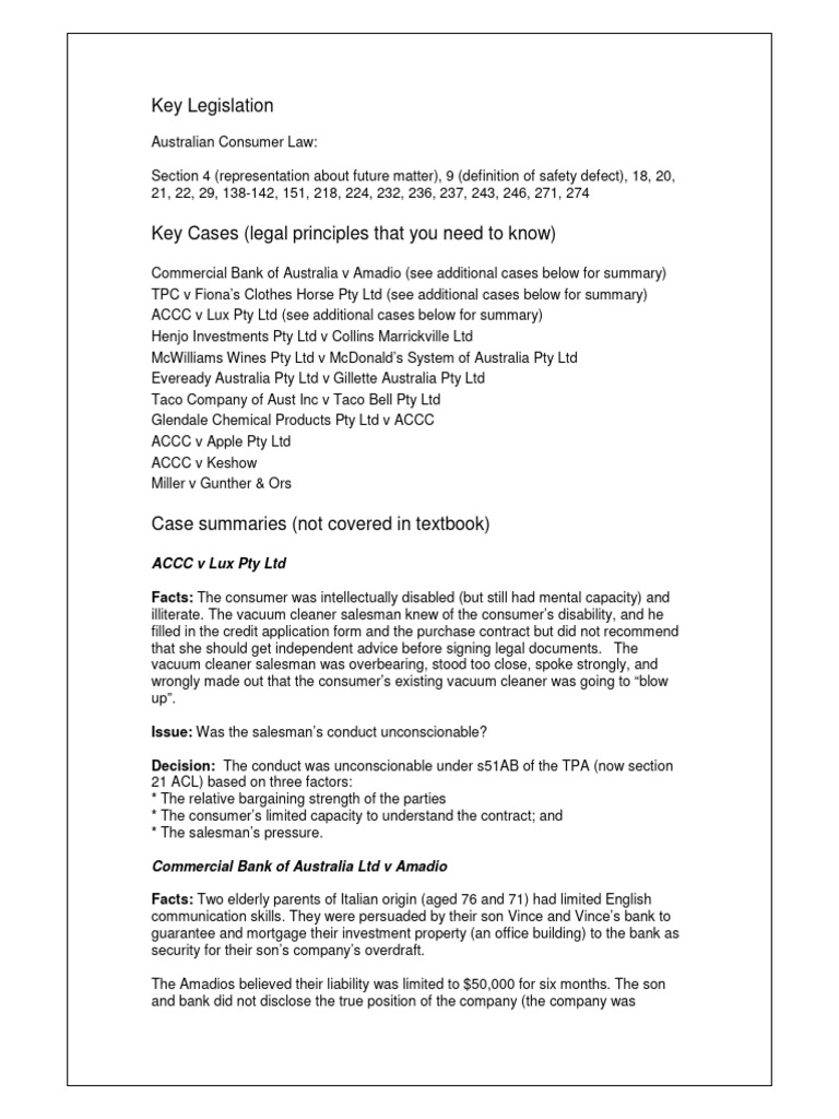 Consumer Law | PDF