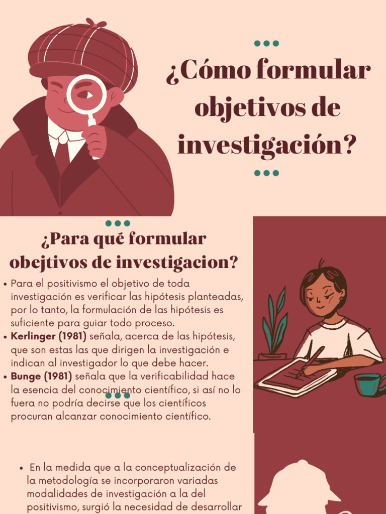 ¿Cómo Formular Objetivos de Investigación | PDF