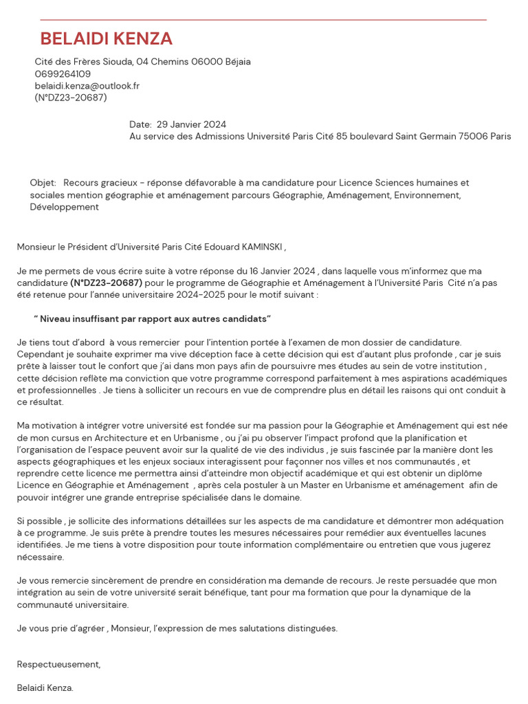 Recours Gracieux | PDF