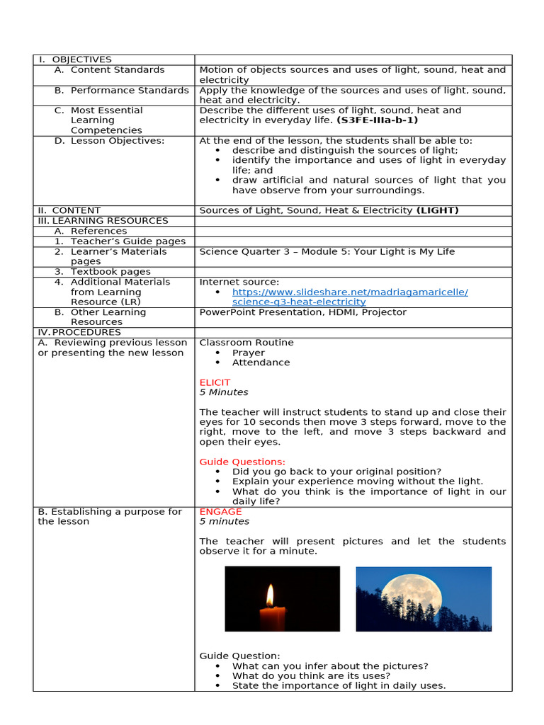 (S3Fe-Iiia-B-1) : Science-Q3-Heat-Electricity | PDF