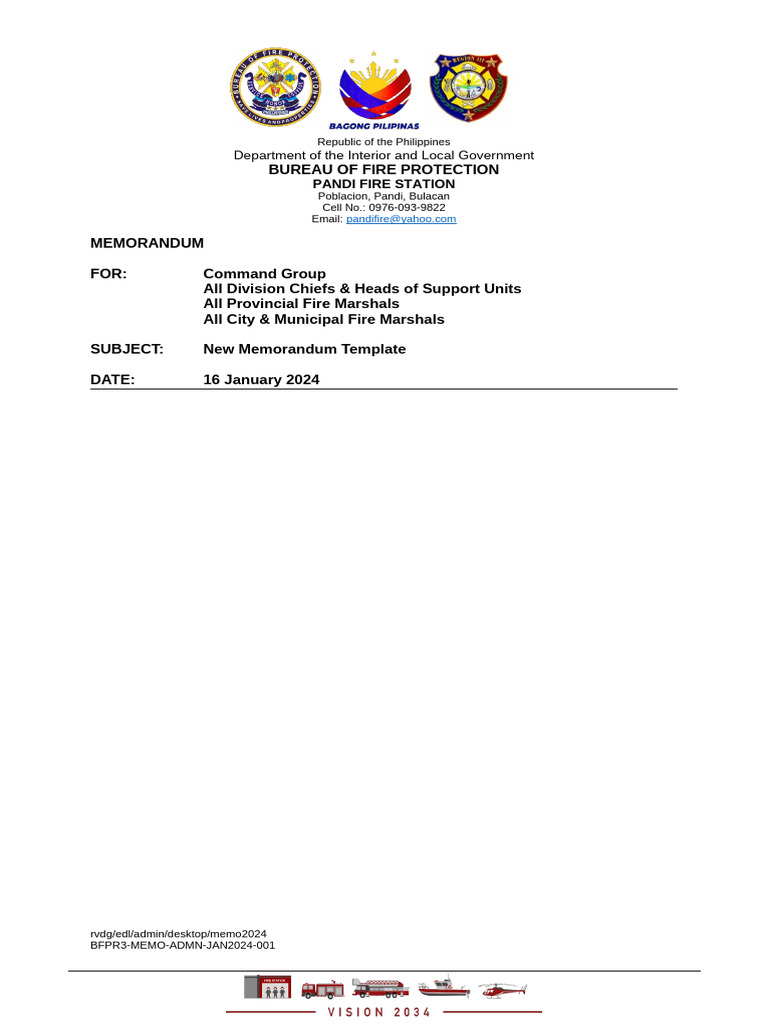 Updated Outgoing Correspondence Format For 2024 | PDF