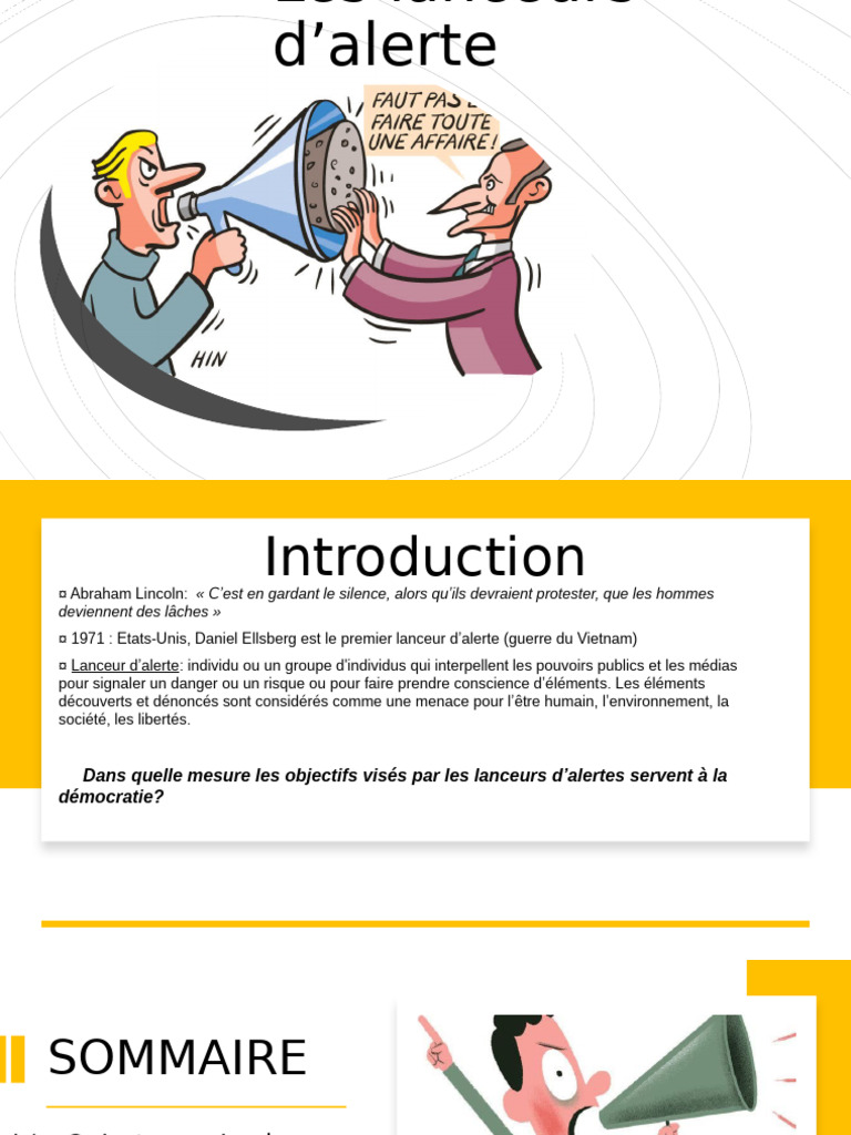 Exposé Emc Lanceur D'alerte Sana Bousba Et Clélia Ngouo Moafo t9 | PDF