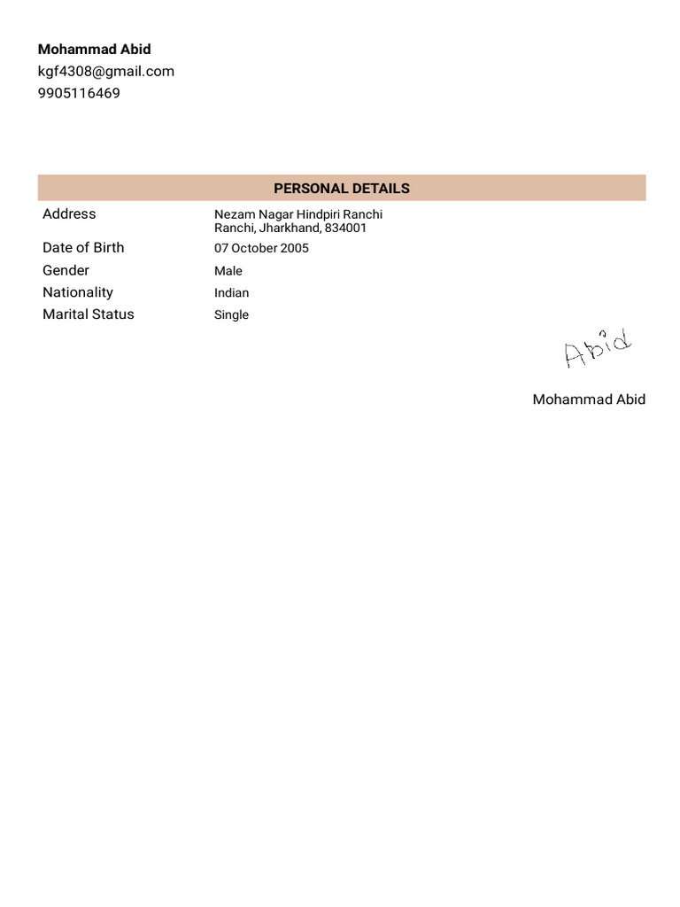 Resume PDF Maker App | PDF