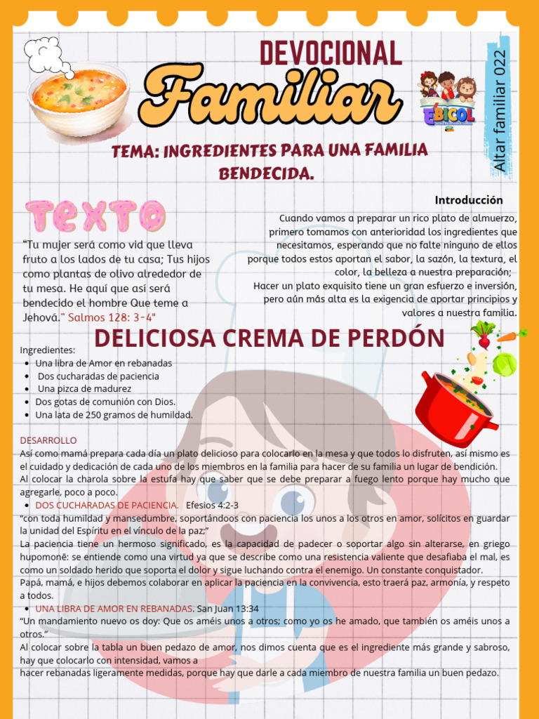 Receta de Crema del Perdón Familiar | PDF | Amor