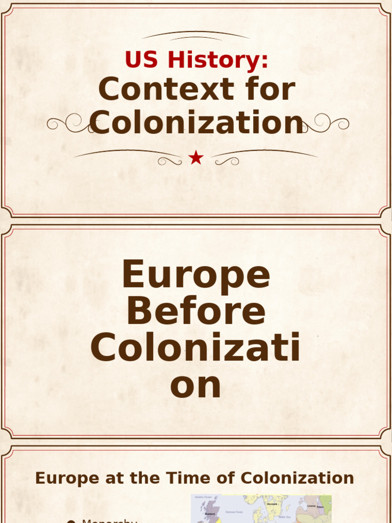 Context For Colonization | PDF