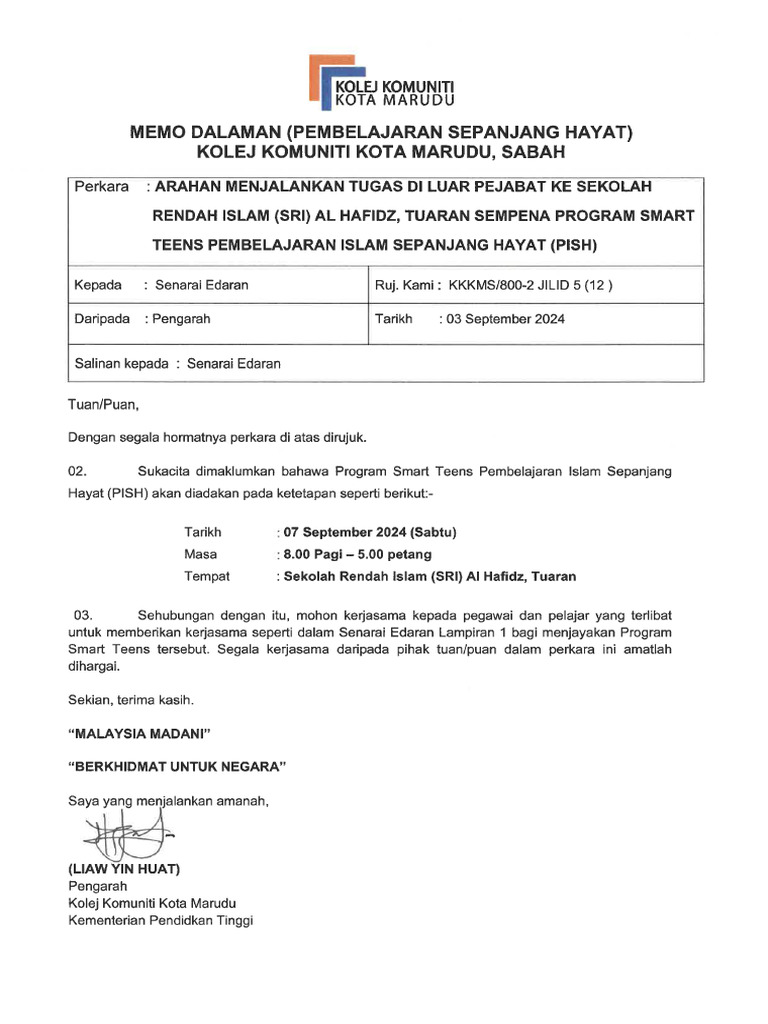 SKRIP EMCEE PENUTUPAN MAJLIS | PDF