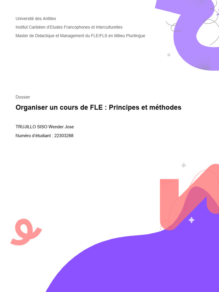 (SC) Trujillo Wender OCFLE Session 1 | PDF