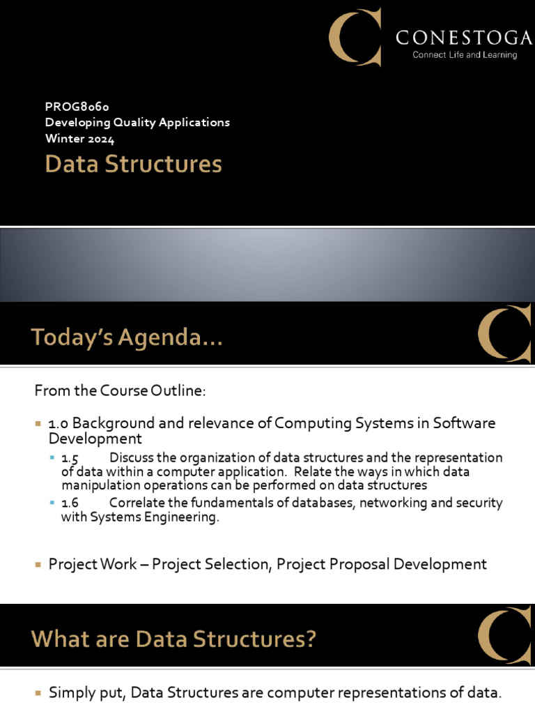 PROG8060 Lesson04 DataStructures | PDF | Computer Network | Databases