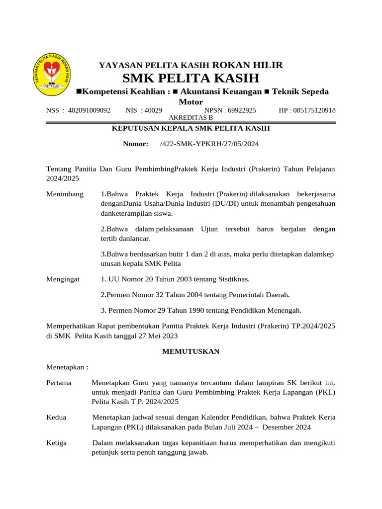 SK Panitia PKL | PDF